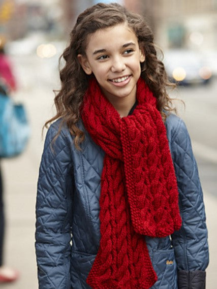 Two Sided Cable Scarf by Lion Brand Yarn – Winterspun