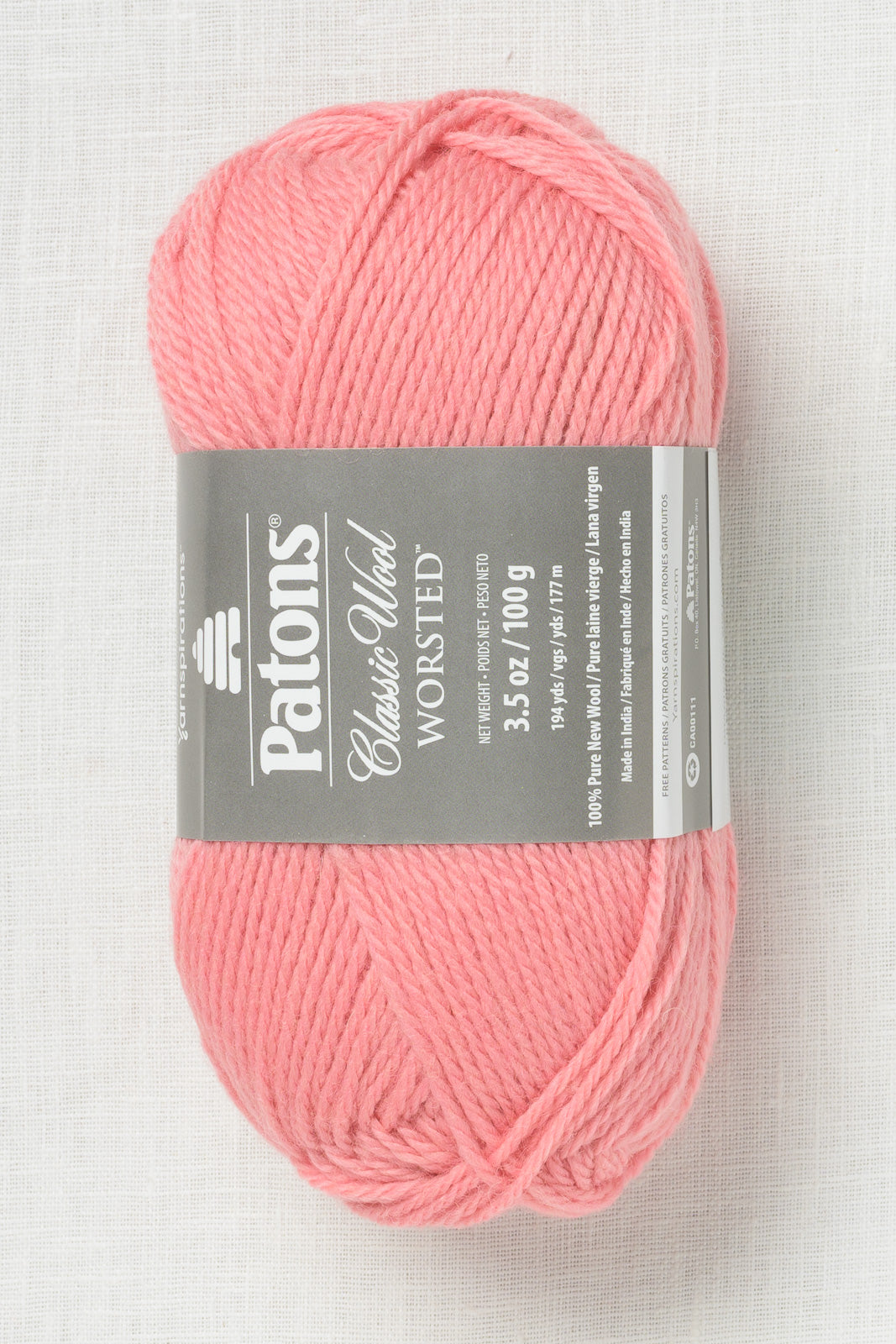 Patons Classic Wool Worsted Pink Quartz – Winterspun