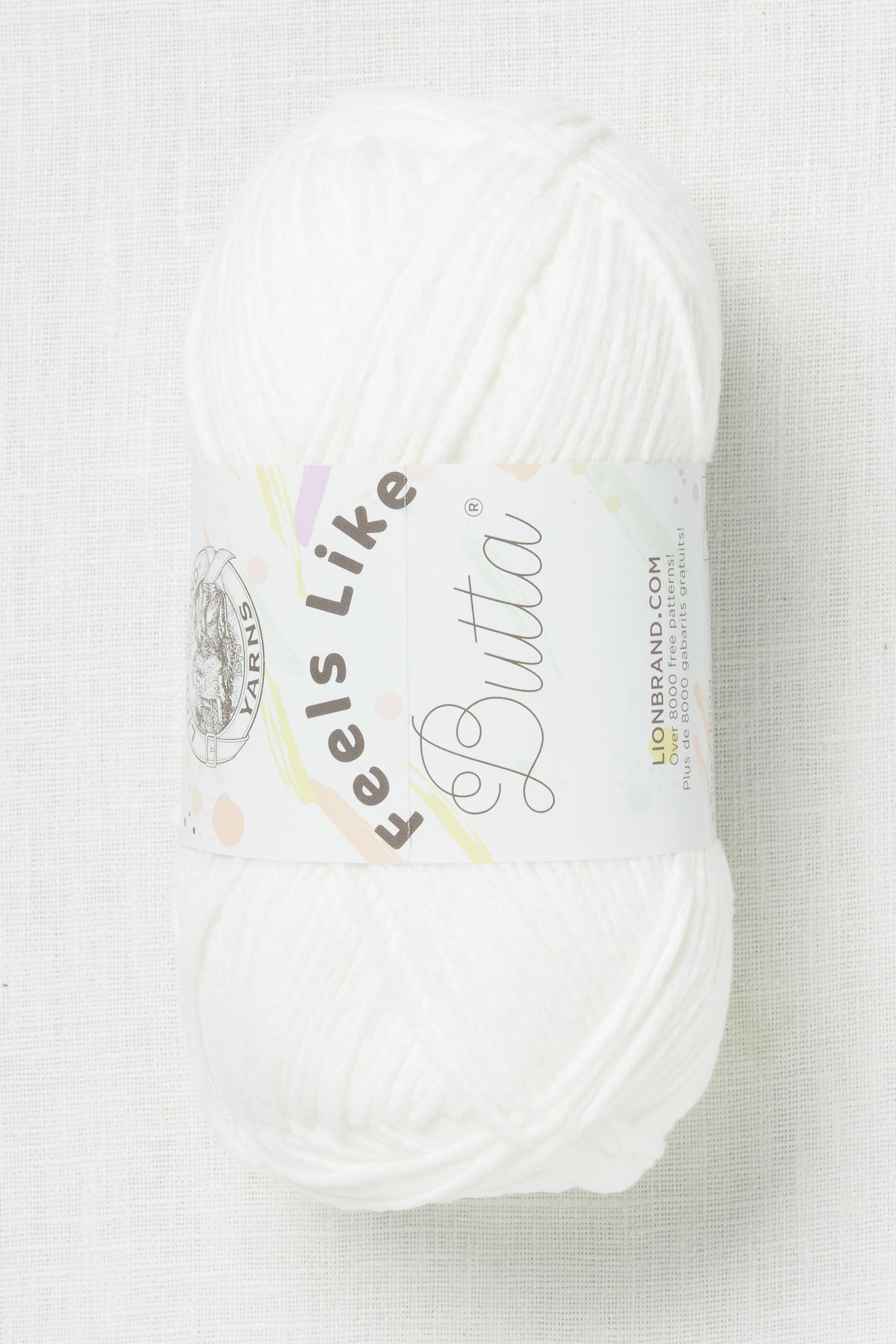 Lion Brand Feels Like Butta 100 White – Winterspun