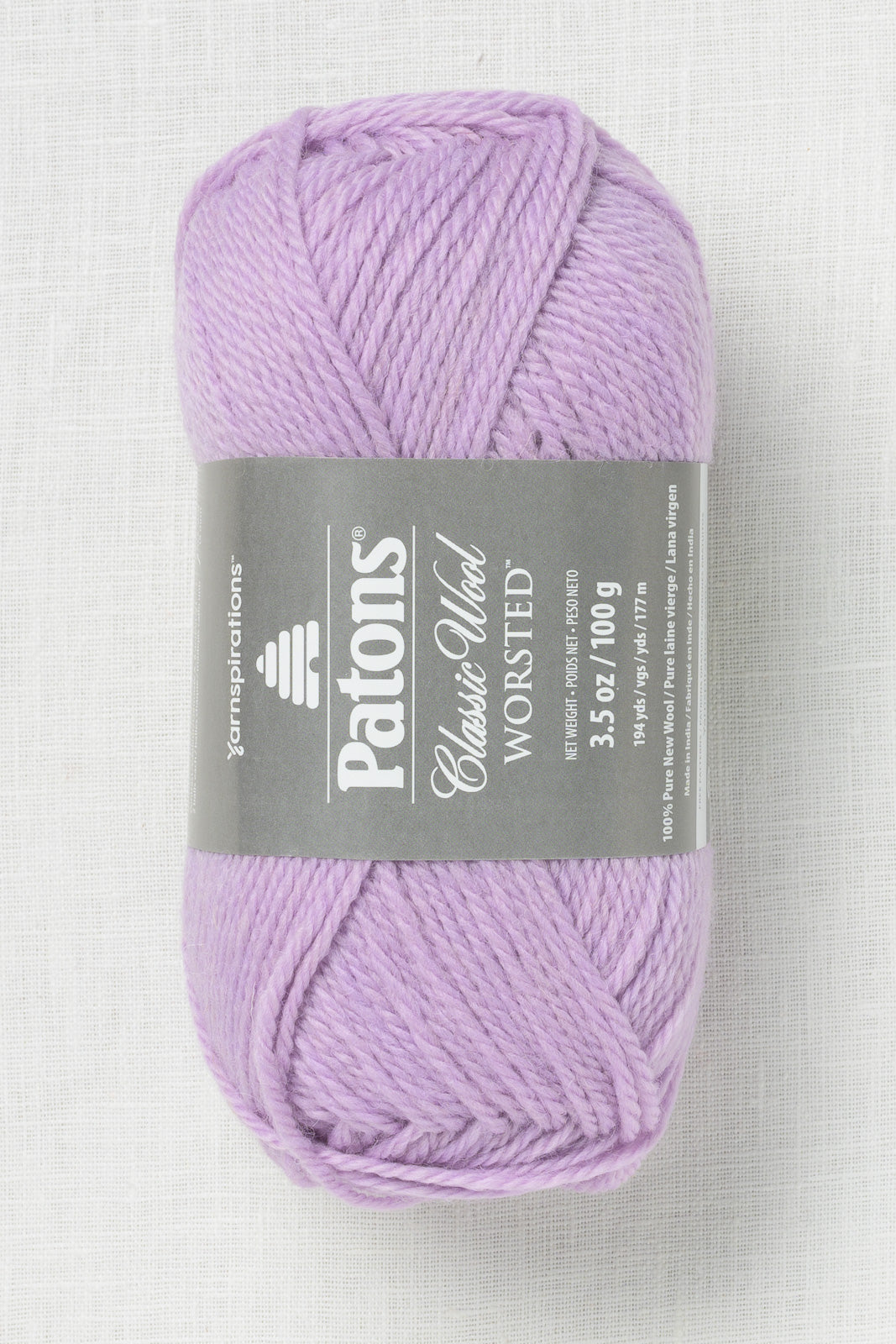 Patons Classic Wool Worsted Misty Lavender – Winterspun